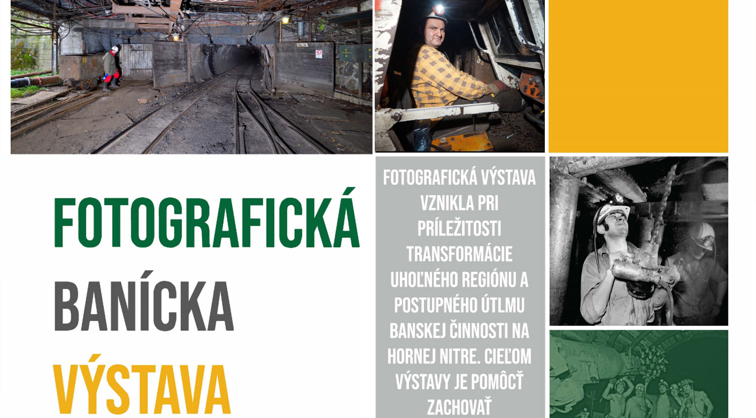 Pozvánka na vernisáž fotovýstavy - Uhoľné baníctvo na Hornej Nitre v ...